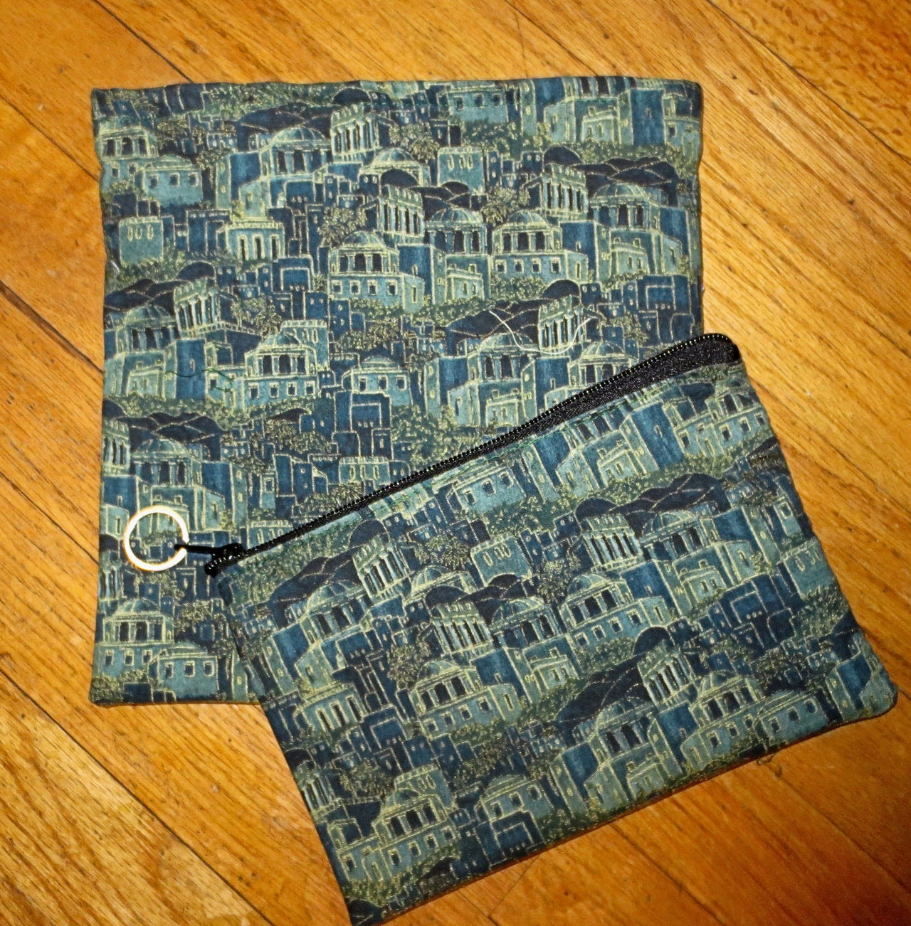 Matzah cover and Afikomen bag set for Passover Seder matzoh decor