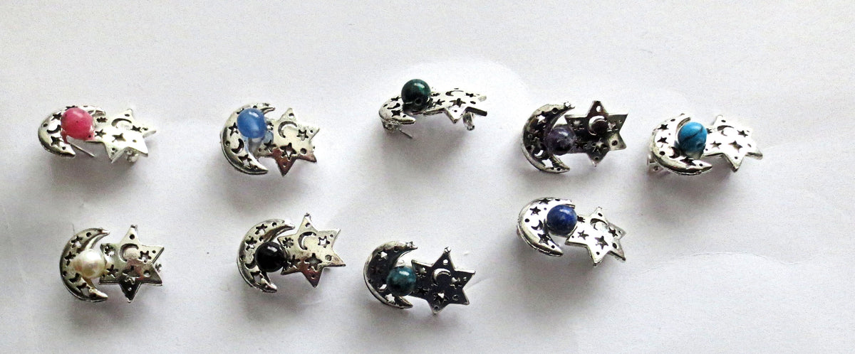 Rosh Hodesh or Chodesh gemstone brooch or pin – TuffBags/racheltreasures